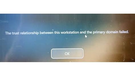 วิธีแก้ปัญหา The Trust Relationship Between This Workstation And The Primary Domain Failed” ใน