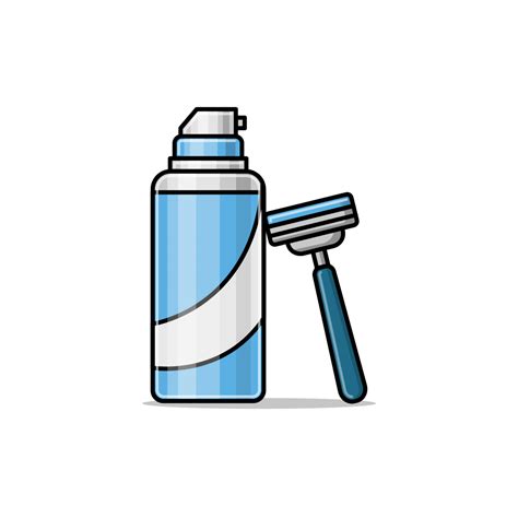 Razor And Shaving Foam Royalty Free Stock Vector Images And Clip Art