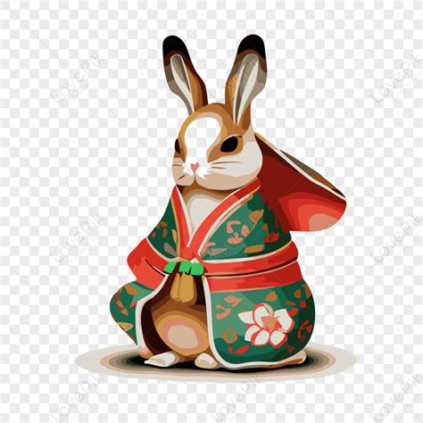 중국 토끼 벡터상표만화클립 아트 Png 일러스트 무료 다운로드 Lovepik