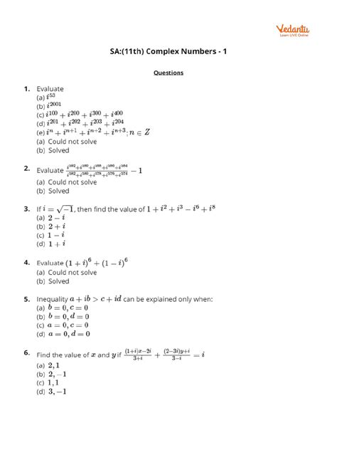 sa 11th complex numbers 1 pdf