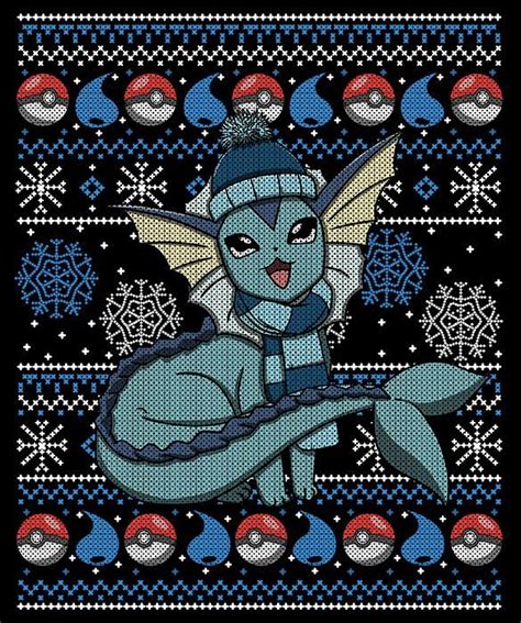 Eevee Evolution Vaporeon Ugly Sweater Crochet Unicorn Pattern