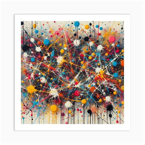 Abstract Splatters Art Print By Visualvibes4u Fy