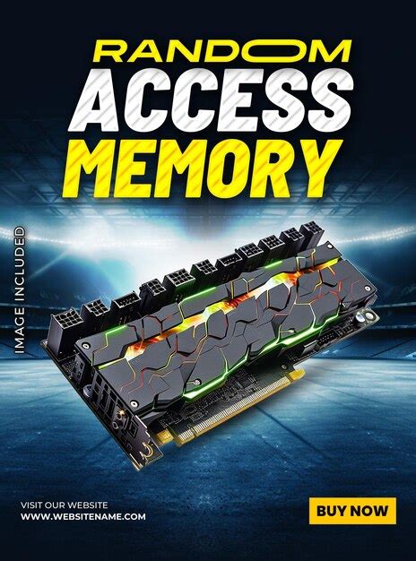 Premium Psd A Poster For Random Access Memory Ads Promotion Template