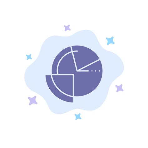 Analysis Chart Data Diagram Monitoring Blue Icon On Abstract Cloud