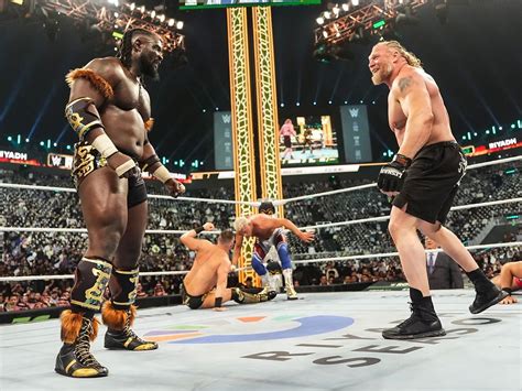 Brock Lesnar Vs Oba Femi à Wrestlemania