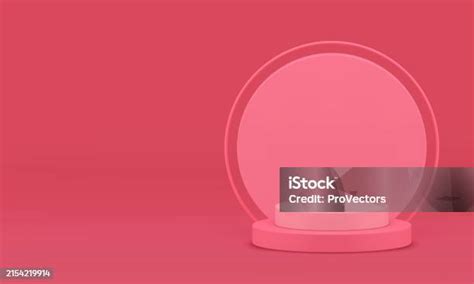핑크 3d 연단 실린더 받침대 모형 화장품 쇼 현실적인 벡터 0명에 대한 스톡 벡터 아트 및 기타 이미지 0명 3차원 형태 가정의 방 Istock