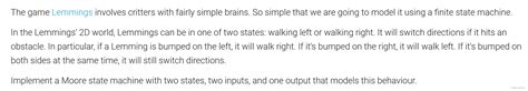 Verilog：hdlbits Lemmings1 仿真成功代码自己另外写的测试代码hdl Bit仿真代码 Csdn博客