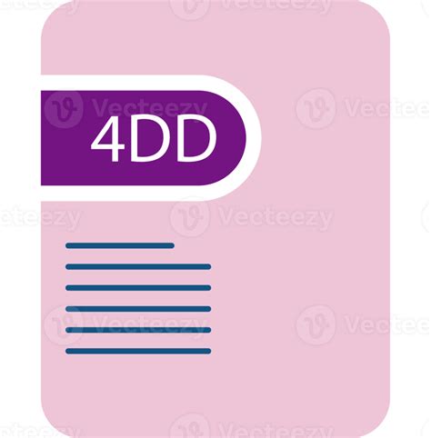 4dd File Icon Deep And Minimal 65419898 Png