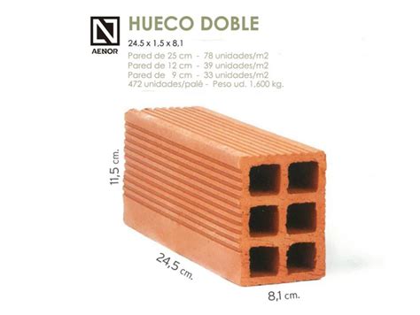 Ladrillos Huecos Dobles Cerámica Utzubar
