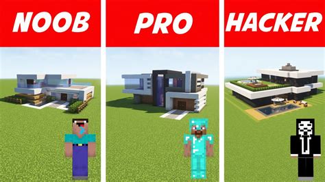 Minecraft NOOB Vs PRO Vs HACKER YouTube