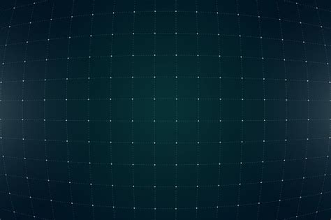 Vr Hud Futuristic Interface Voluminous Grid Line And Dot Head Up Display Green Square Pattern