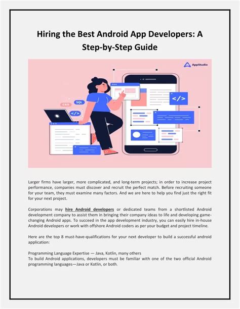 PPT Hiring The Best Android App Developers A Step By Step Guide PowerPoint Presentation ID