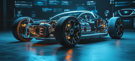 Premium Photo D Graphics Rendering Showing A Fully Developed Electric Vehicle Prototype