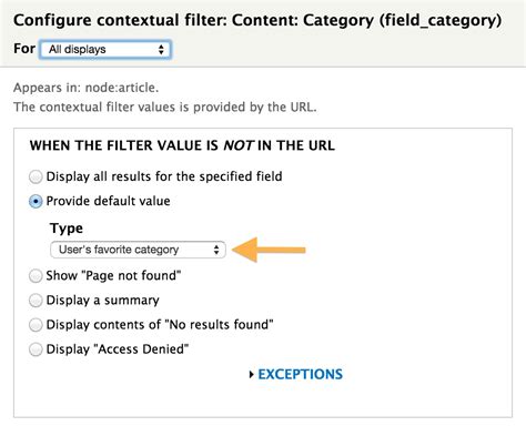Providing Default Values For Views Contextual Filters Cryptic Zone