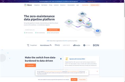 Hevo Data No Code Data Pipeline Platform Sugggest
