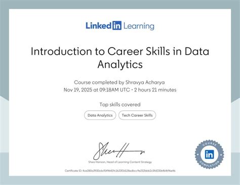 Linkedinlearning Dataanalytics Careergrowth Upskilling Techskills