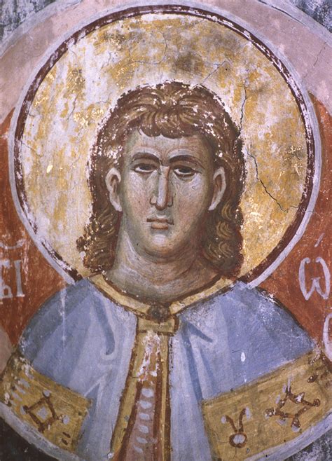 Святой мученик Орест Фреска монастыря Раваница Сербия 1380 е годы Diomedes2 — Livejournal