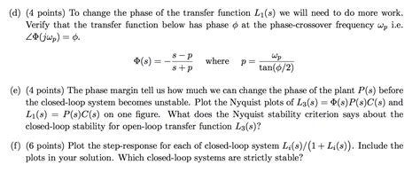 Consider A Standard Unity Feedback System Below With