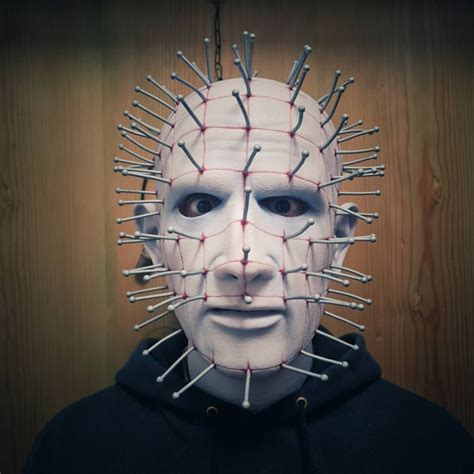 Pinhead Hellraiser Silicone Maskcosplay Infernopinhead Ghost Scary