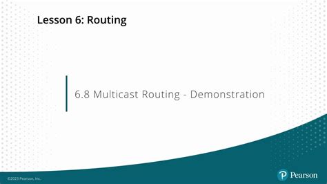 6 8 Multicast Routing Demonstration Youtube
