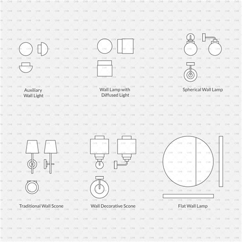 Cad Symbols For Led Lighting Lighting Symbols And Details