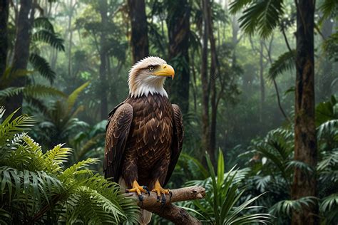독수리가 숲 가지에 앉아 있다 독수리가 숲 가지에 앉아 있다 독수리가 자리 잡고 있다 숲 가지에 배경 일러스트 및 사진 무료 다운로드 Pngtree