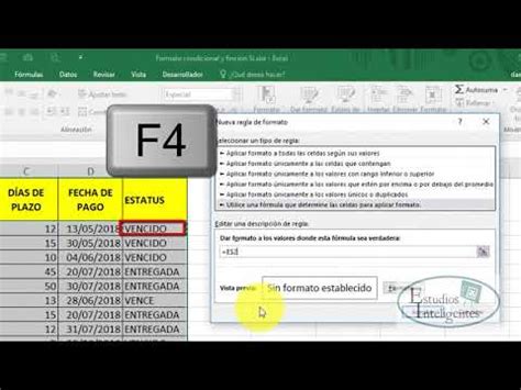 Como Poner Color En Una Celda De Excel Con Fórmula Si MATERIA GEEK