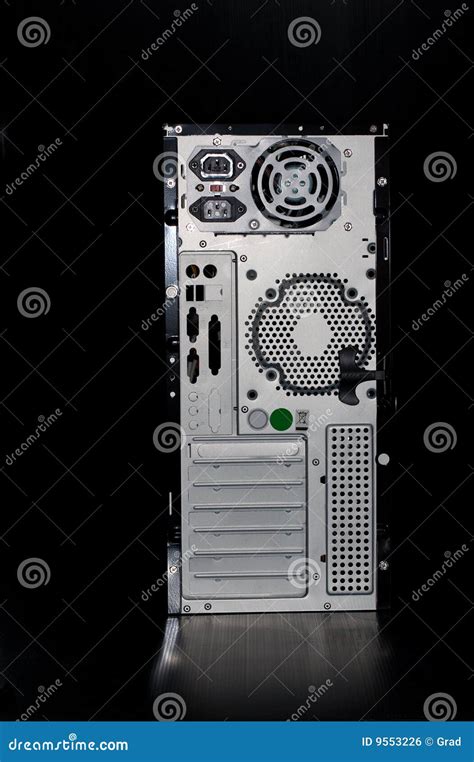 Back Panel Connectors Of The Computer Motherboard Stock Photography CartoonDealer Com 21833390