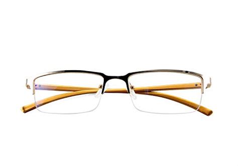 Feisedy Refined Semi Rimless Rectangle Half Frame Blue Light Want It All