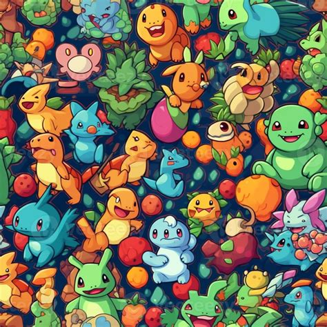 Pokemon Wallpapers For Iphone And Ipad Generative Ai 28477220 Stock