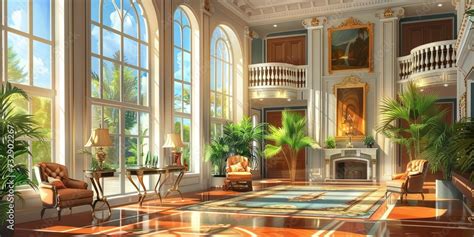 Interior Of An Upper Class Mansion Luxury And Opulence For The Ultra