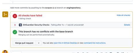 Detect Secrets In GitHub PRs GitGuardian Documentation