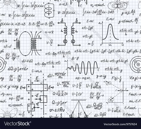 Physical Seamless Pattern On Squared Sheet Vector Image