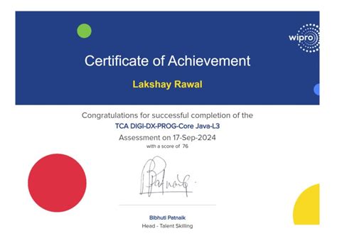 Lakshay Rawal On Linkedin Java Certification Learning Wipro
