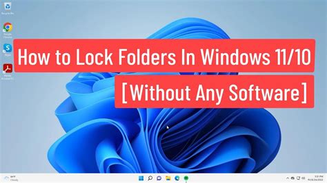 How To Lock Folders In Windows Without Any Software YouTube