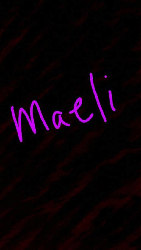 Girl Name Maeli