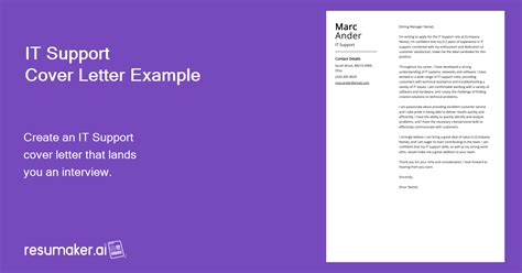 It Support Cover Letter Sample And Guide Entry Level And Senior Jobs