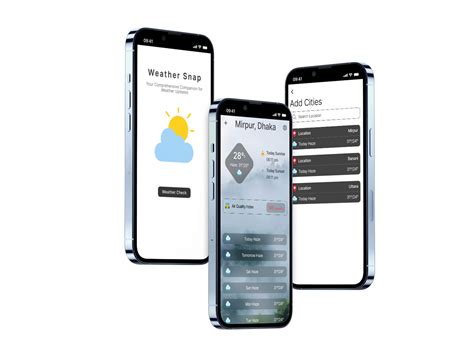 Weather App Mobile Ui Design Behance