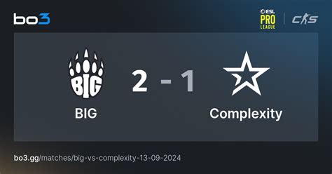 Big Vs Complexity Cs2 Match At Esl Pro League Season 20