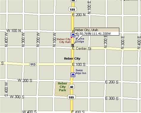 Heber Utah Map 3