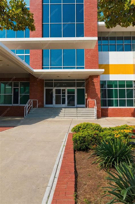 Imagens De Edifícios Escolares Modernos Para Projetos De Projeto