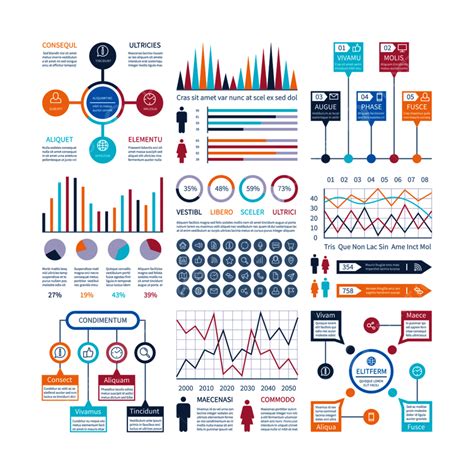인포 그래픽 템플릿 인포 그래픽 차트 그래프 색깔 상 정보 Png 일러스트 및 벡터 에 대한 무료 다운로드 Pngtree