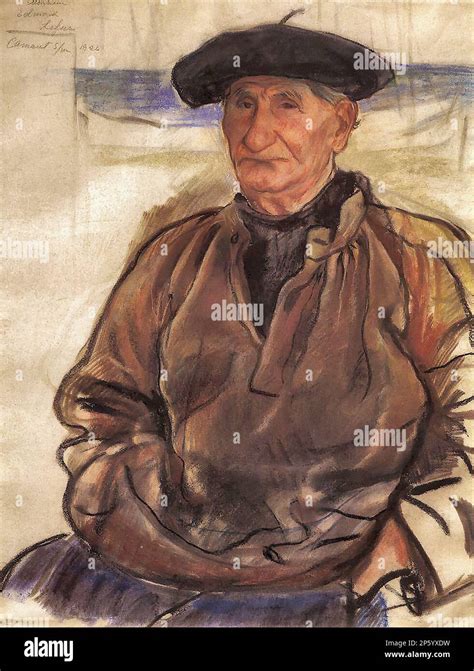 Серебрякова Зинаида Евгеньевна Старый рыбак Русская школа Xix век Serebriakova Zinaida