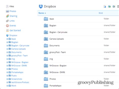 How To Create A Tree Structure For Dropbox In Firefox Or Chrome