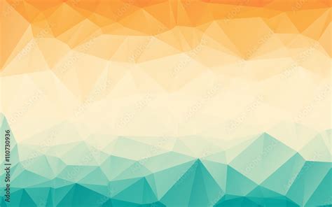 Colorful Orange Blue Gradient Polygonal Abstract Wallpaper Background
