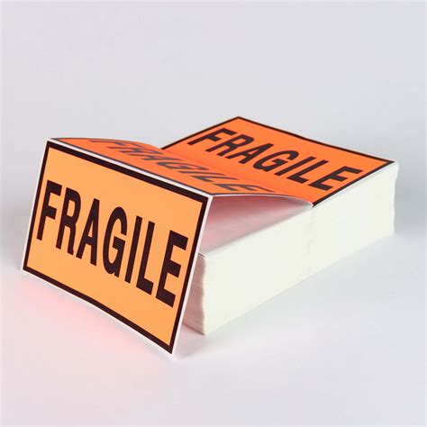 Fluoro Labels FRAGILE Wholesale Warning Labels Warning Labels Supplies Melbourne
