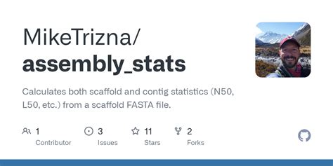 Github Miketriznaassemblystats Calculates Both Scaffold And Contig