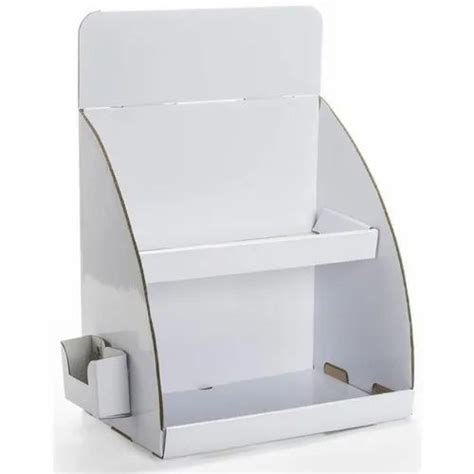 White Corrugated Display Counter Packaging Type Bundles At Piece In Mumbai