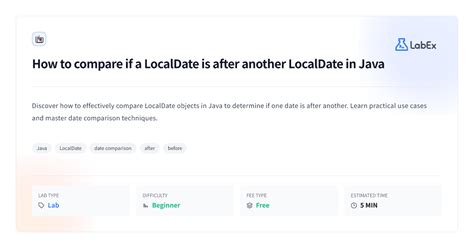 How To Compare If A Localdate Is After Another Localdate In Java Labex