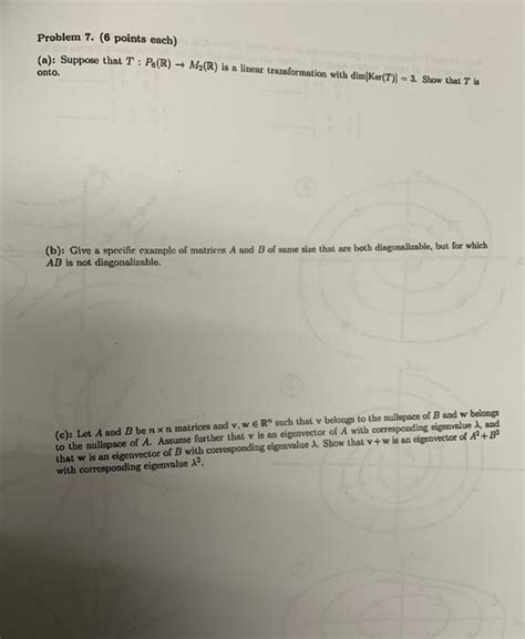 solved problem 7 6 points each a suppose that t